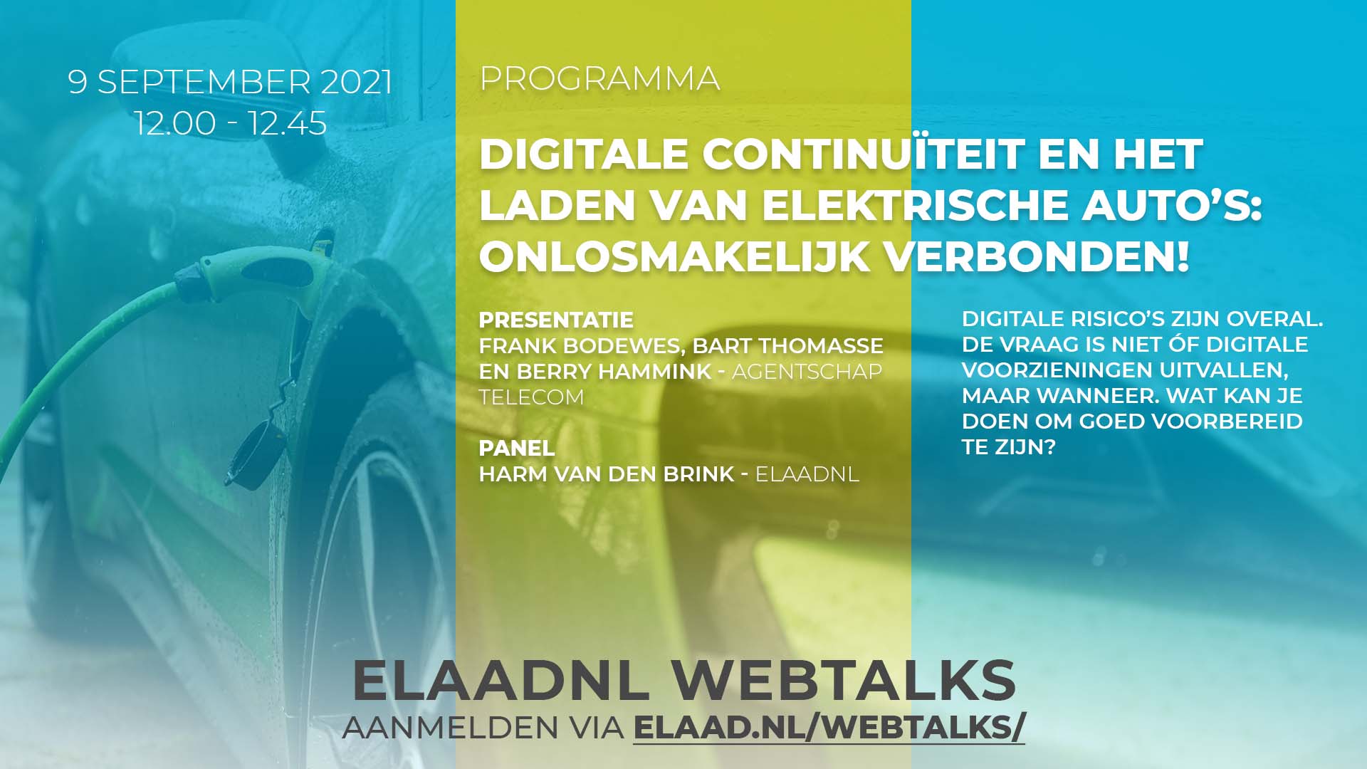 Digitale continuïteit en het laden van elektrische auto’s ...